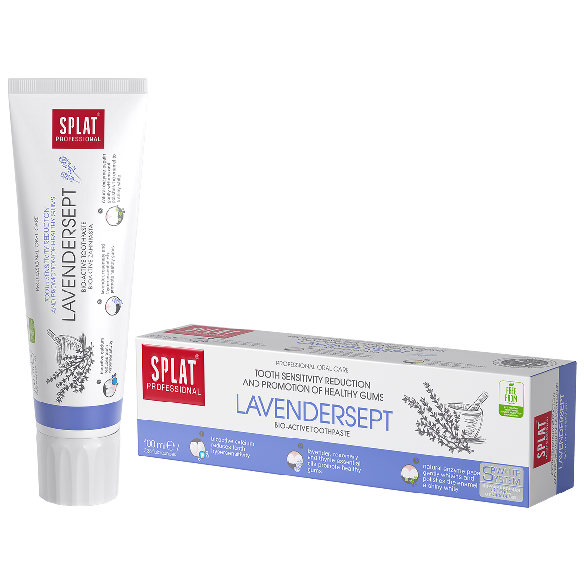 SPLAT® Professional Lavendersept® toothpaste 100ml | Vegan District ...