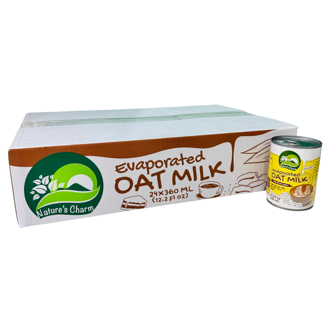 Nature's Charm Evaporated Oat Milk - 1 Carton (24 x 360ml) – Vegan ...