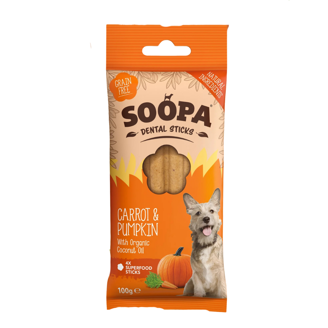 Soopa Dental Sticks Carrot & Pumpkin 100g | Vegan District Malaysia