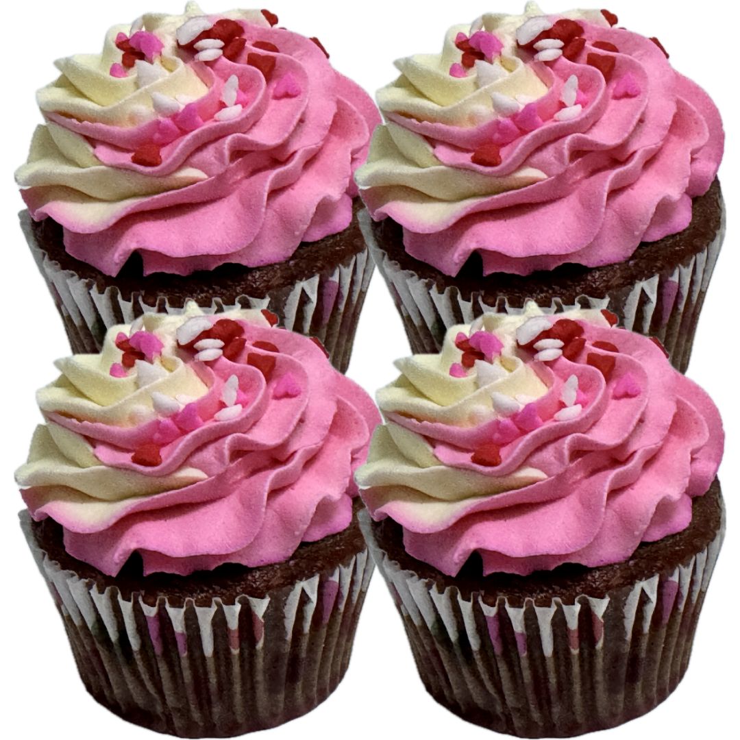 Red Velvet Cupcakes with Buttercream Frosting Set | Vegan District ...