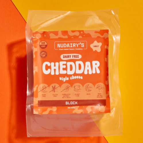 Nudairy's Dairy-Free Blocked Cheddar 250g | Vegan District Malaysia