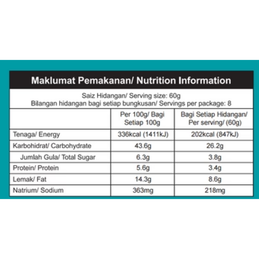 Kawan Roti Boom 8's 480g | Vegan District Malaysia