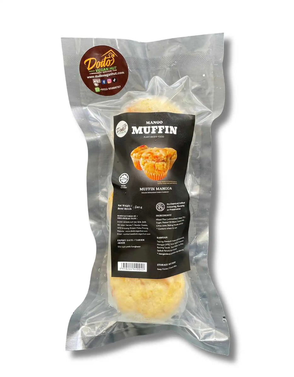Dodo Vegan Hut Mango Muffins 240g | Vegan District Malaysia