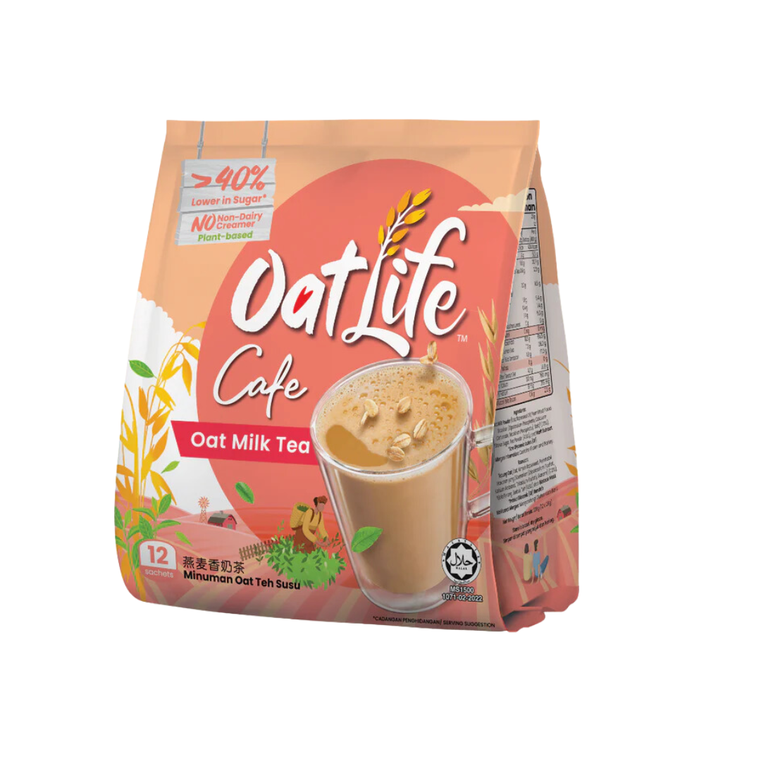 OatLife Oat Milk Tea 12 x 28g | Vegan District Malaysia