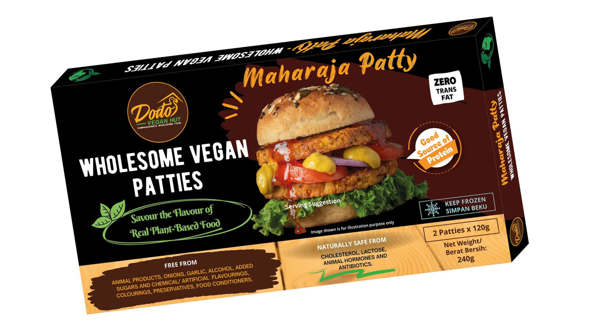 Dodo Vegan Hut Maharaja Patty 240g | Vegan District Malaysia