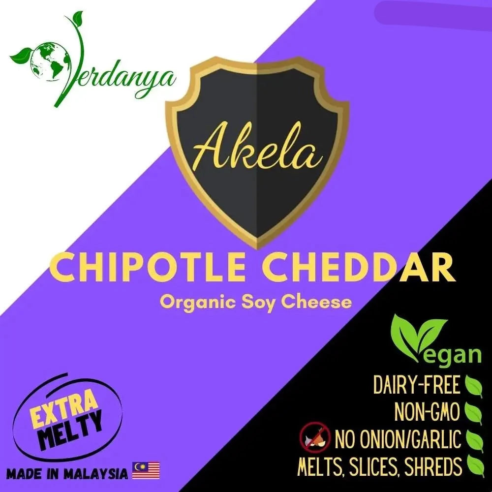 Verdanya Extra Melty Chipotle Cheddar Block | Vegan District Malaysia