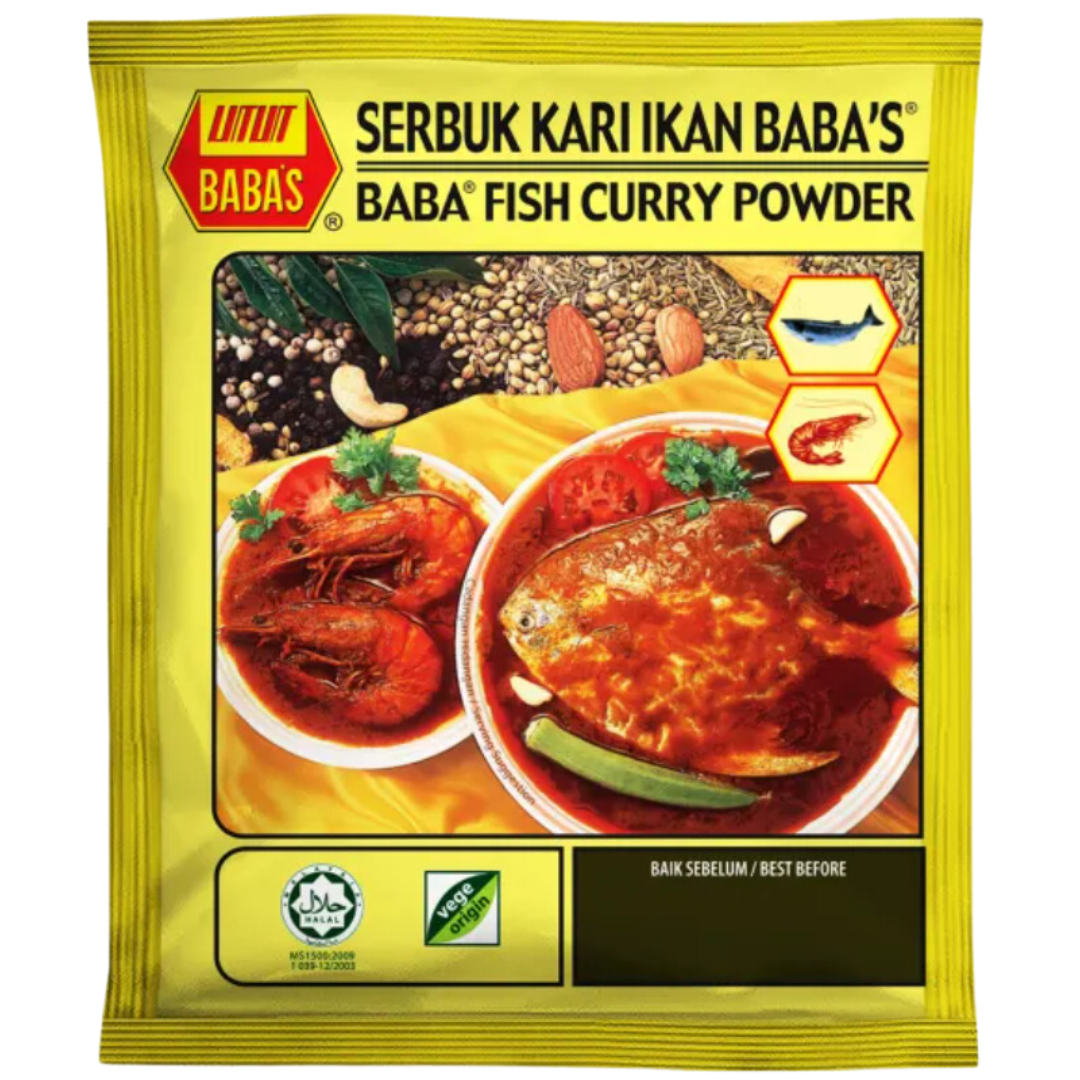 Baba's Fish Curry Powder 25g | Vegan District Malaysia